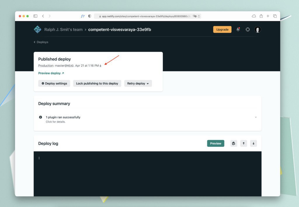Download Netlify Build | RJS