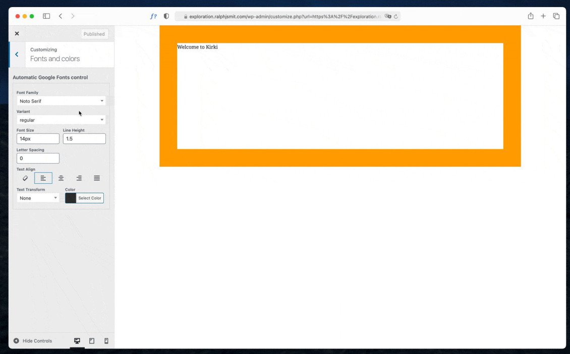 How To Get Started With The Kirki Customizer Framework | RJS