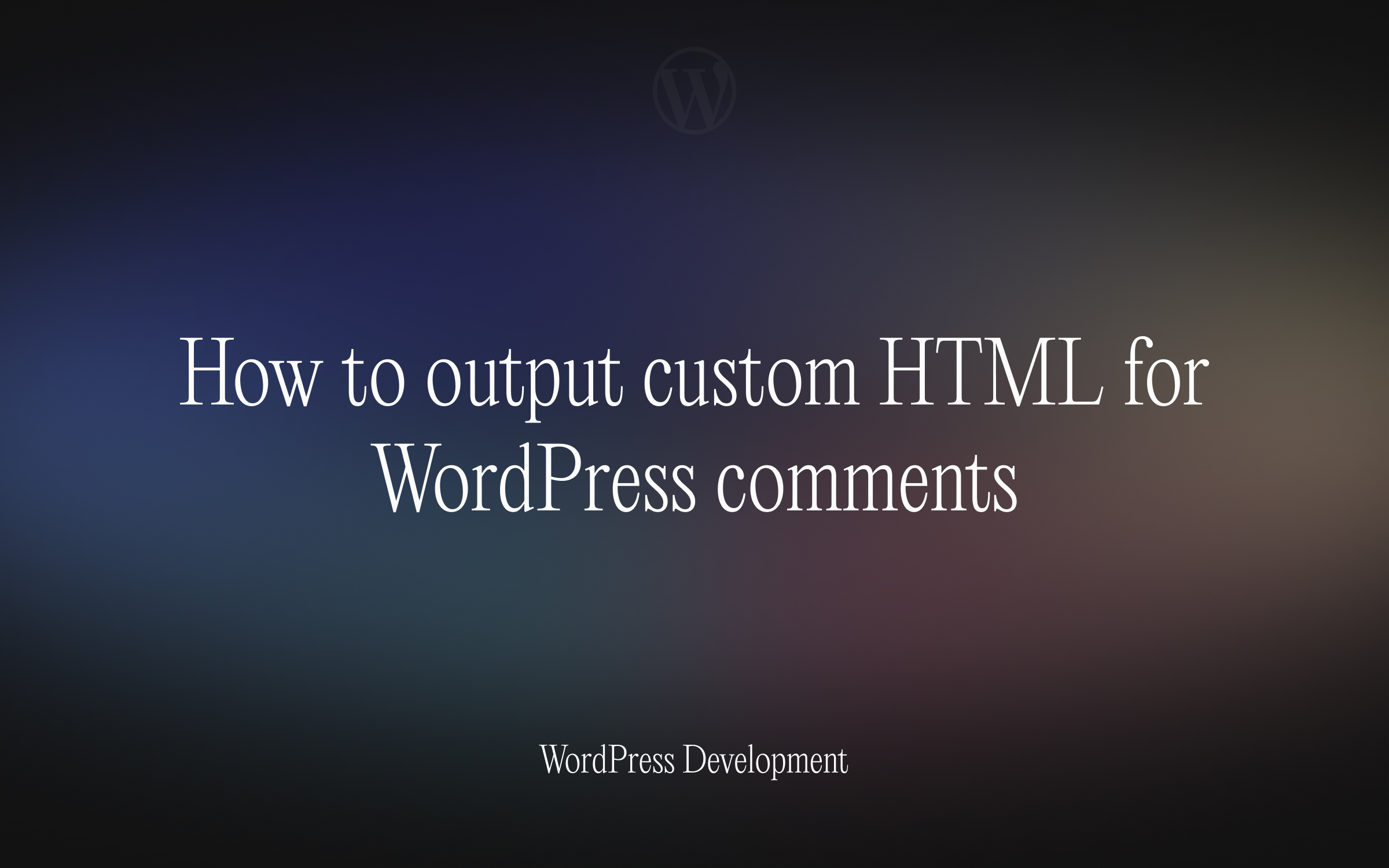 How To Output Custom Html For Ments Rjs