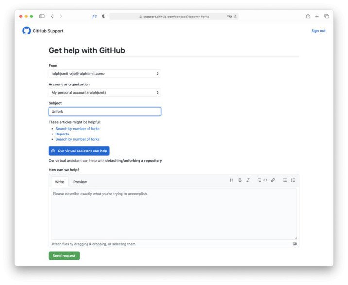 How To Unfork A Github Repository 2022 Official Method Rjs