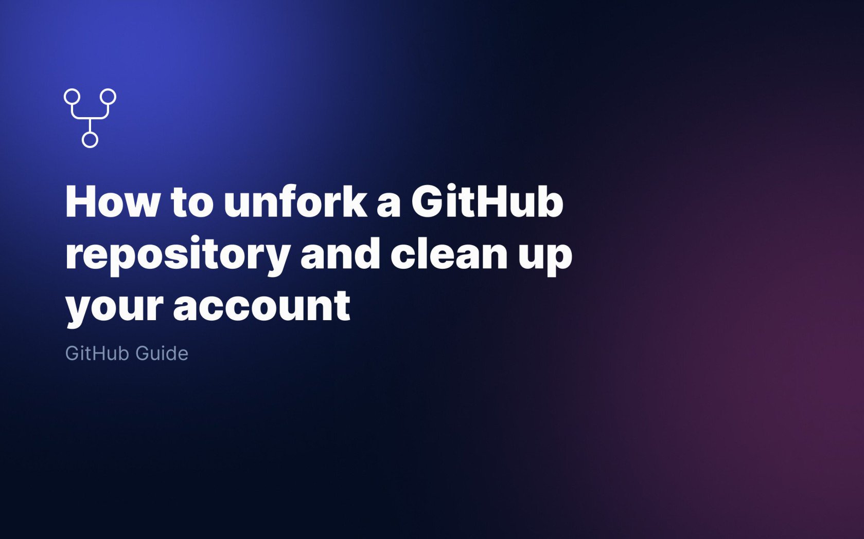 How to unfork a GitHub repository (2022 official method) | RJS